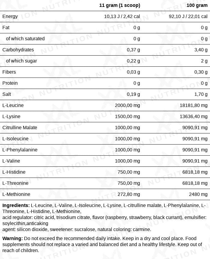 Essential Amino Stack – EAAs + Citrulline | XXL Nutrition